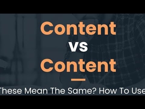 Content vs Content?what's the difference between content and content?# ...