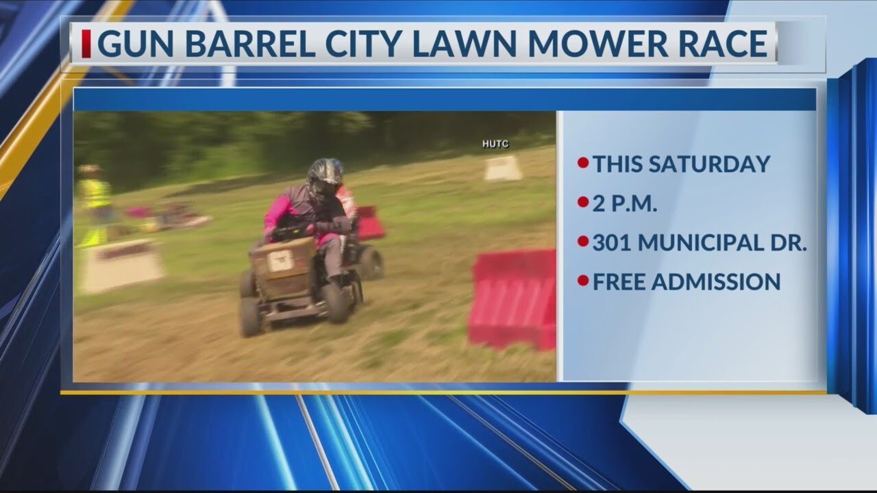 Lawn mower racing returns to Gun Barrel City - YouTube