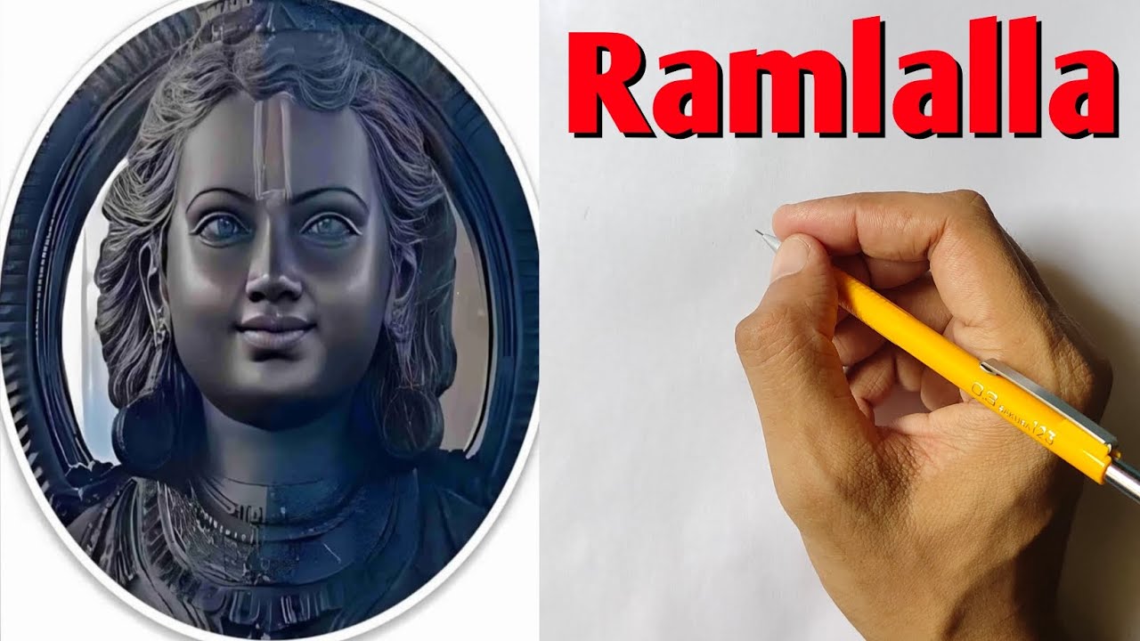 How to draw ram lalla | Ram lala ki murti drawing | shree Ram lala ...