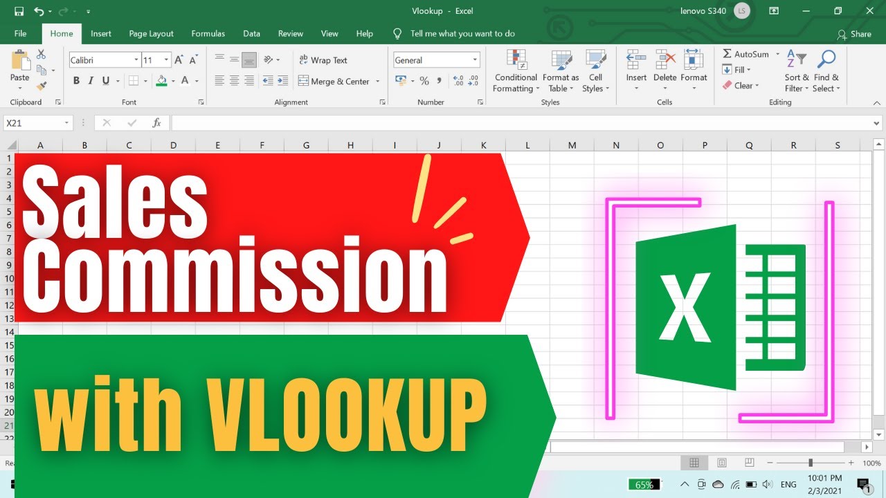 How To Calculate Commission Use VLOOKUP In Excel YouTube How To Calculate Commission Use VLOOKUP In Excel YouTube
