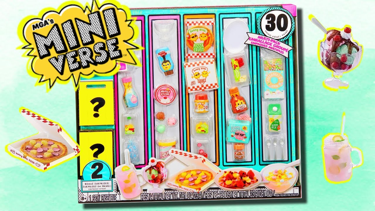 UNBOXING MINI VERSE! MAKE IT MINI FOOD 30 PIECE MULTI PACK! - YouTube