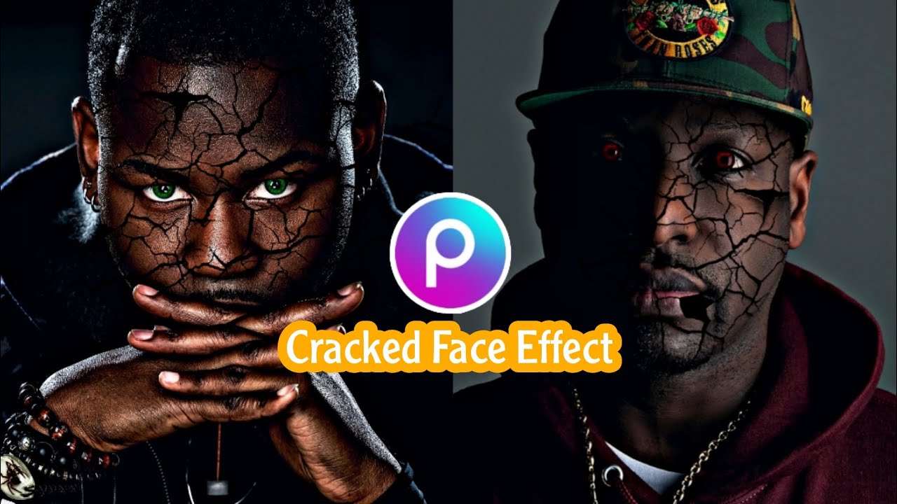 Efek Wajah Retak || Cracked Face Effect || Picsart Photo Editing ...