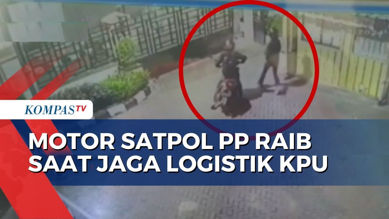 Terekam CCTV! Komplotan Pencuri Bawa Kabur Motor Satpol PP di Kantor ...