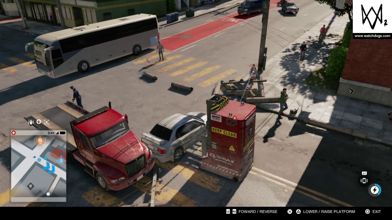 Watch Dogs 2 - Remote forklift rampage - YouTube