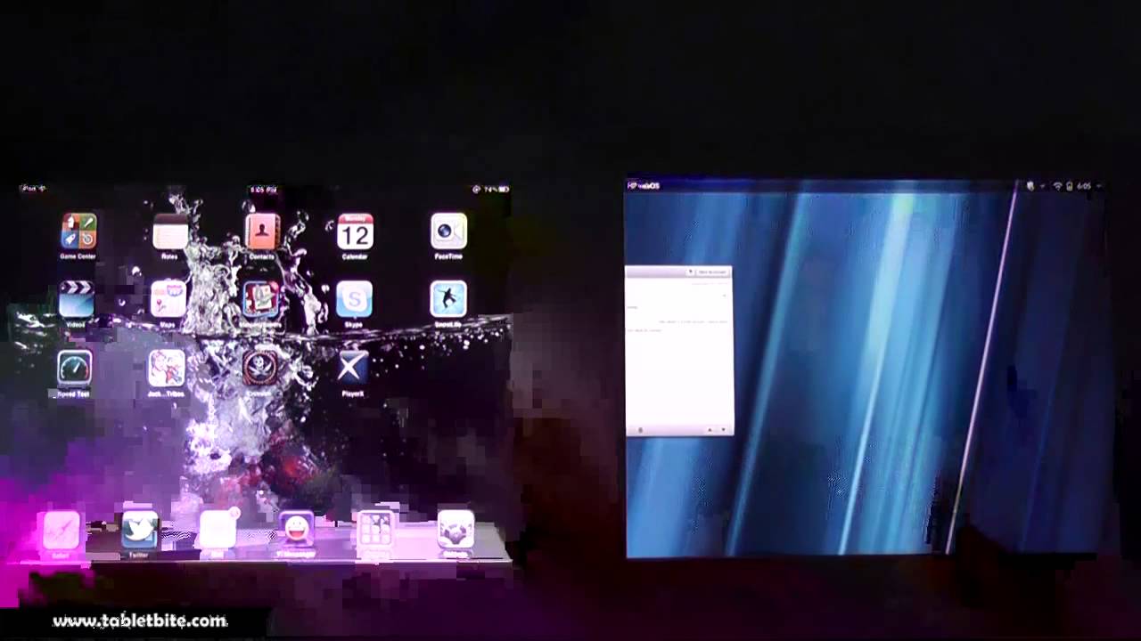 HP TouchPad vs Apple iPad 2 - 9.7 inch tablets - video comparison - YouTube