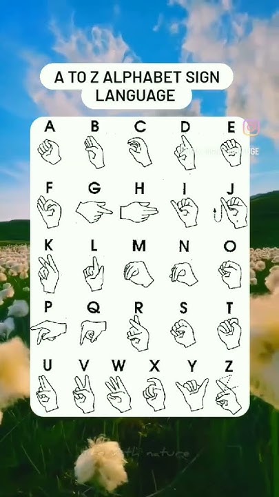 a to z Alphabet sign language | @isL_most - YouTube