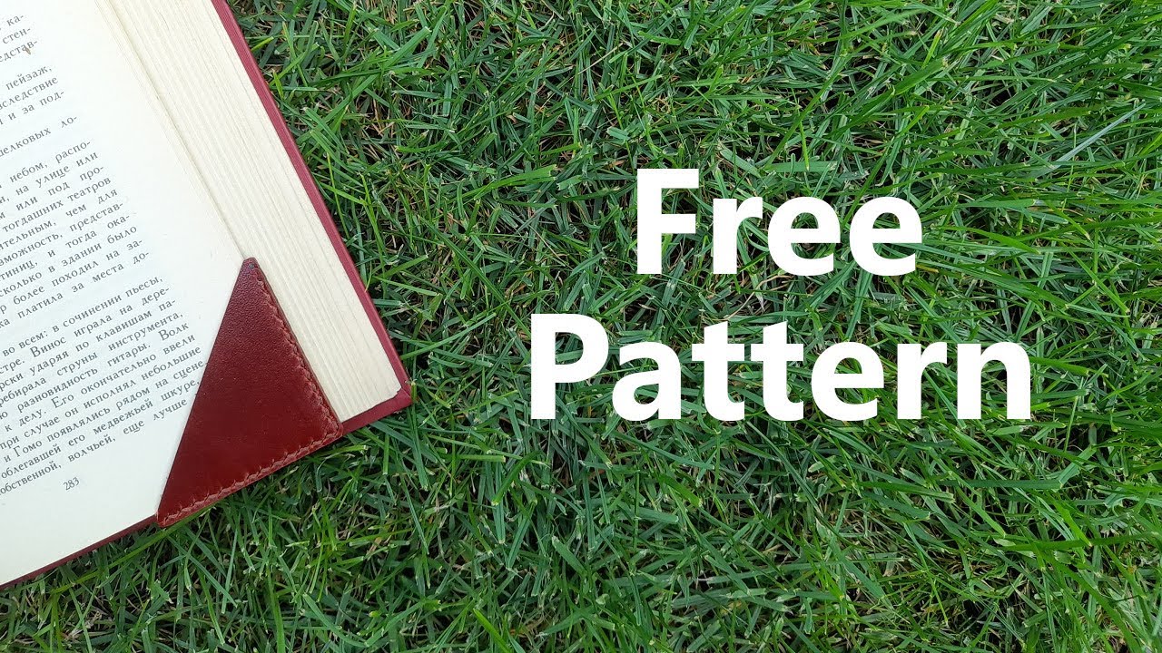 Leather bookmark making | Free Pattern - YouTube