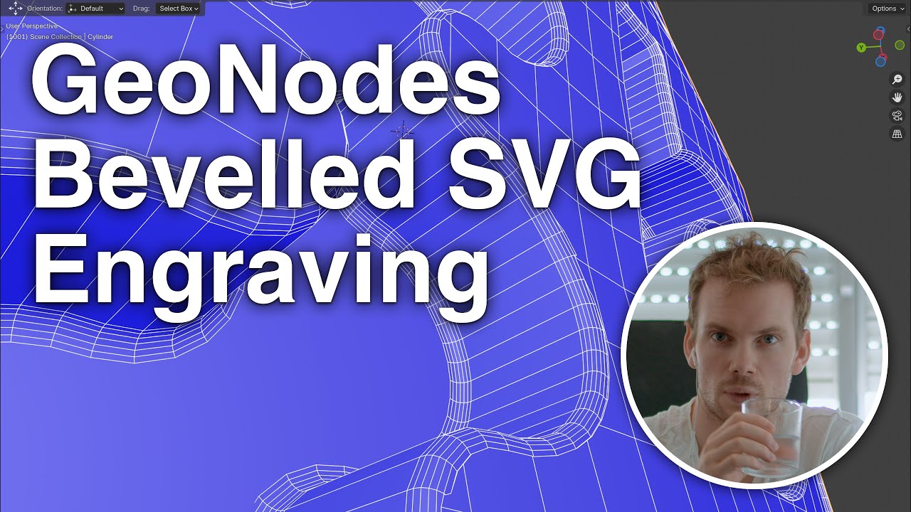 Blender Tutorial - SVG Logos Part 5 - Bevel the Engraved Edges #b3d ...