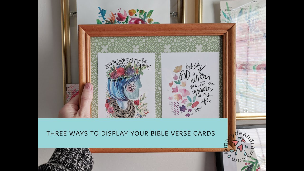 Three ways to display your Bible verse cards - YouTube