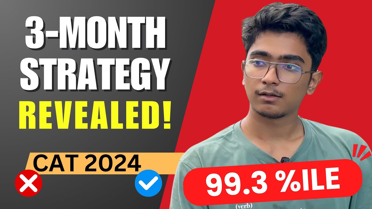 How IIM Calcutta Student Scored 99.3%ile in CAT | 3-Month CAT Study ...