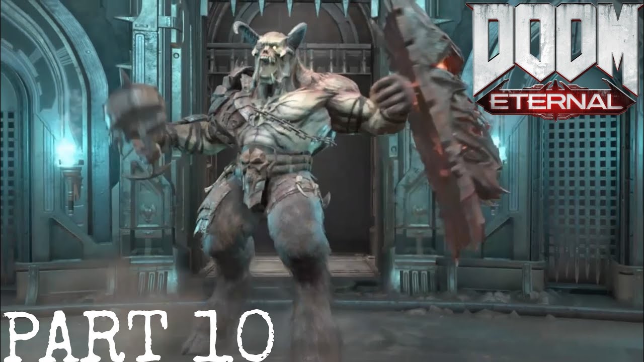 DOOM ETERNAL Gameplay Walkthrough Part 10 - GLADIATOR BOSS (PS4) - YouTube