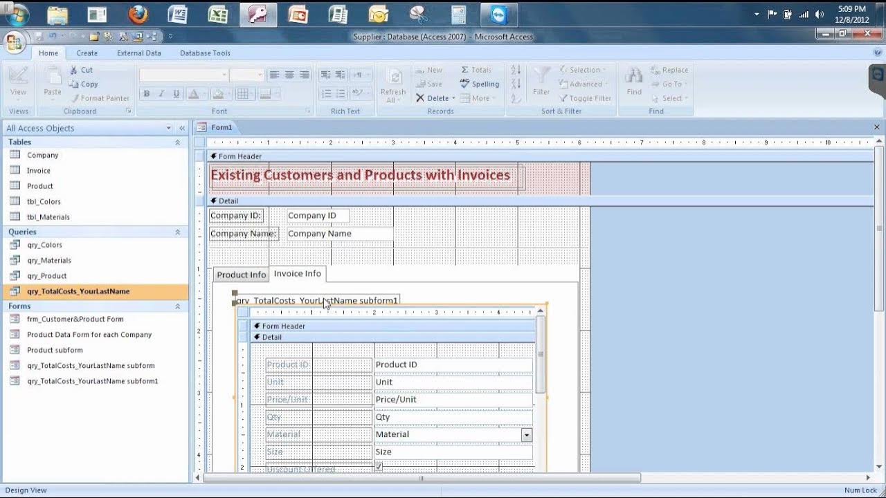 Access Tab Controls in Forms - YouTube