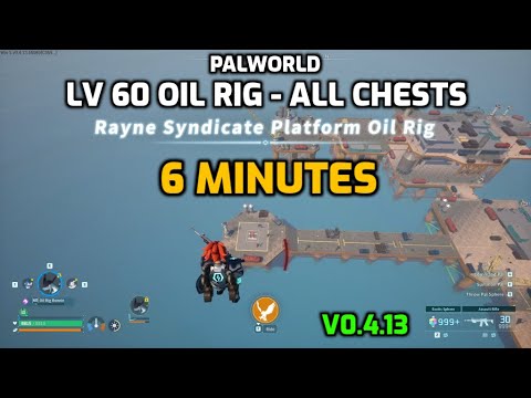 Palworld: New Oil Rig | All Chests | 6 Minute Route - Pals & Loadout ...