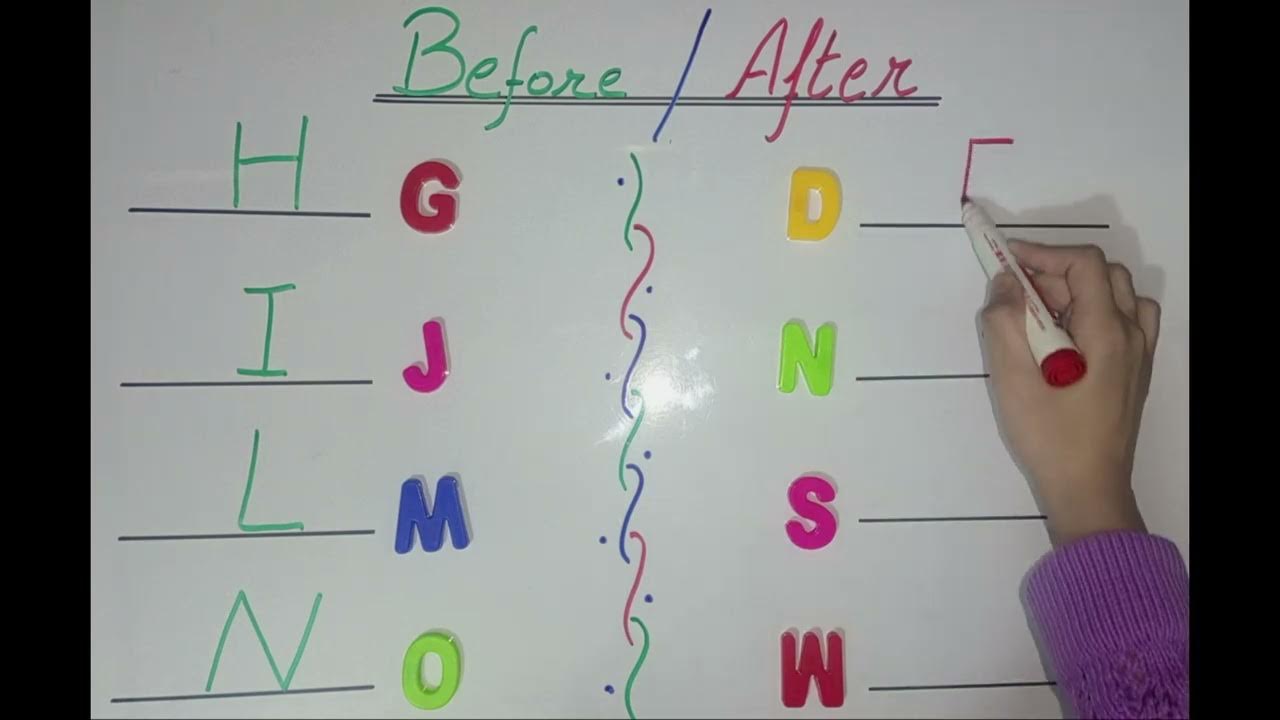 Alphabet Before Vs After | Write Before Alphabet | English Alphabet for ...