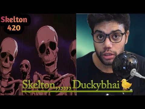 Skeleton Roasting @ Ducky bhai 🦆 || Skeleton 420|| - YouTube