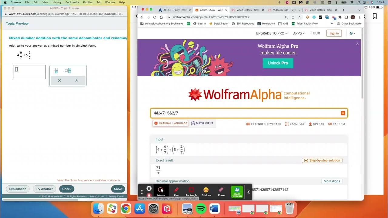 Mixed Number Addition with the Same Denominator and Renaming - YouTube