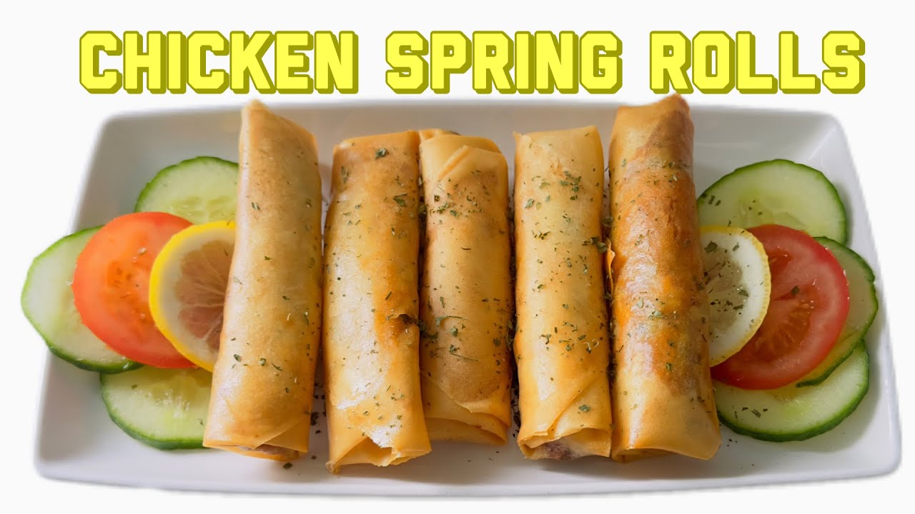 Crispy Chicken mince spring rolls | how to make spring roll perfectly ...