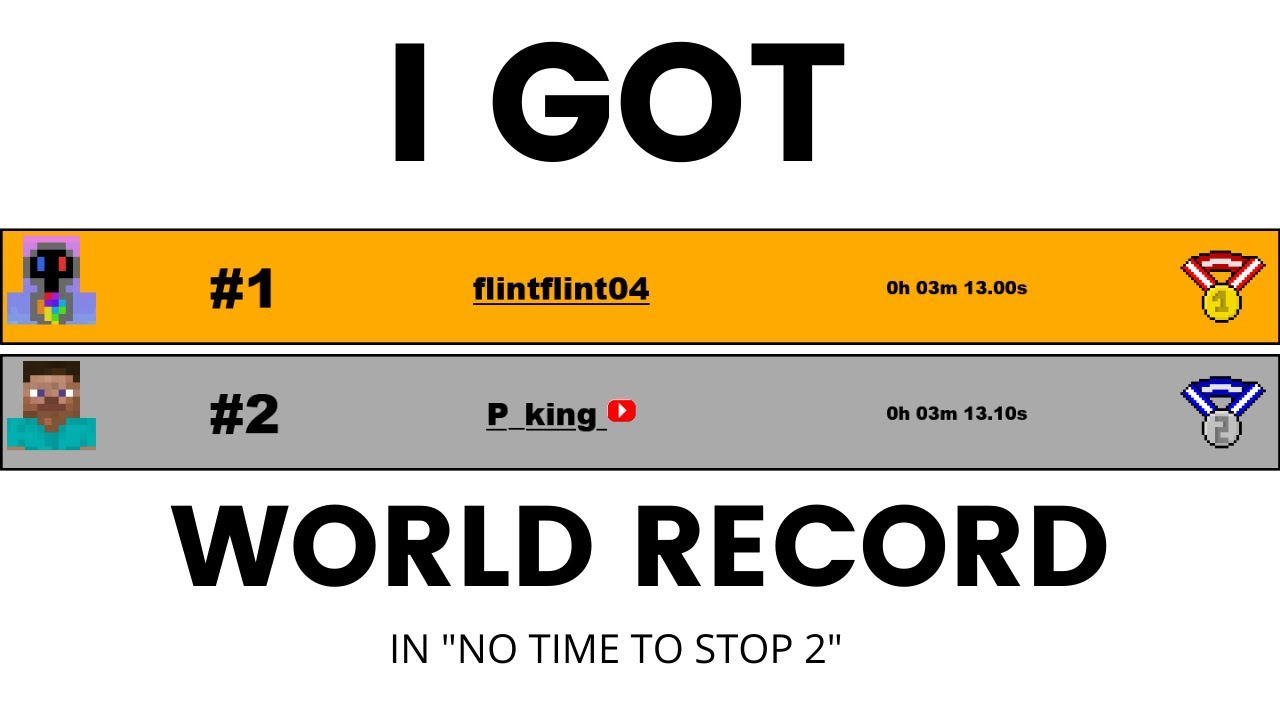 (FORMER WR) I Got World Record In No Time To Stop 2 By 10 milliseconds ...