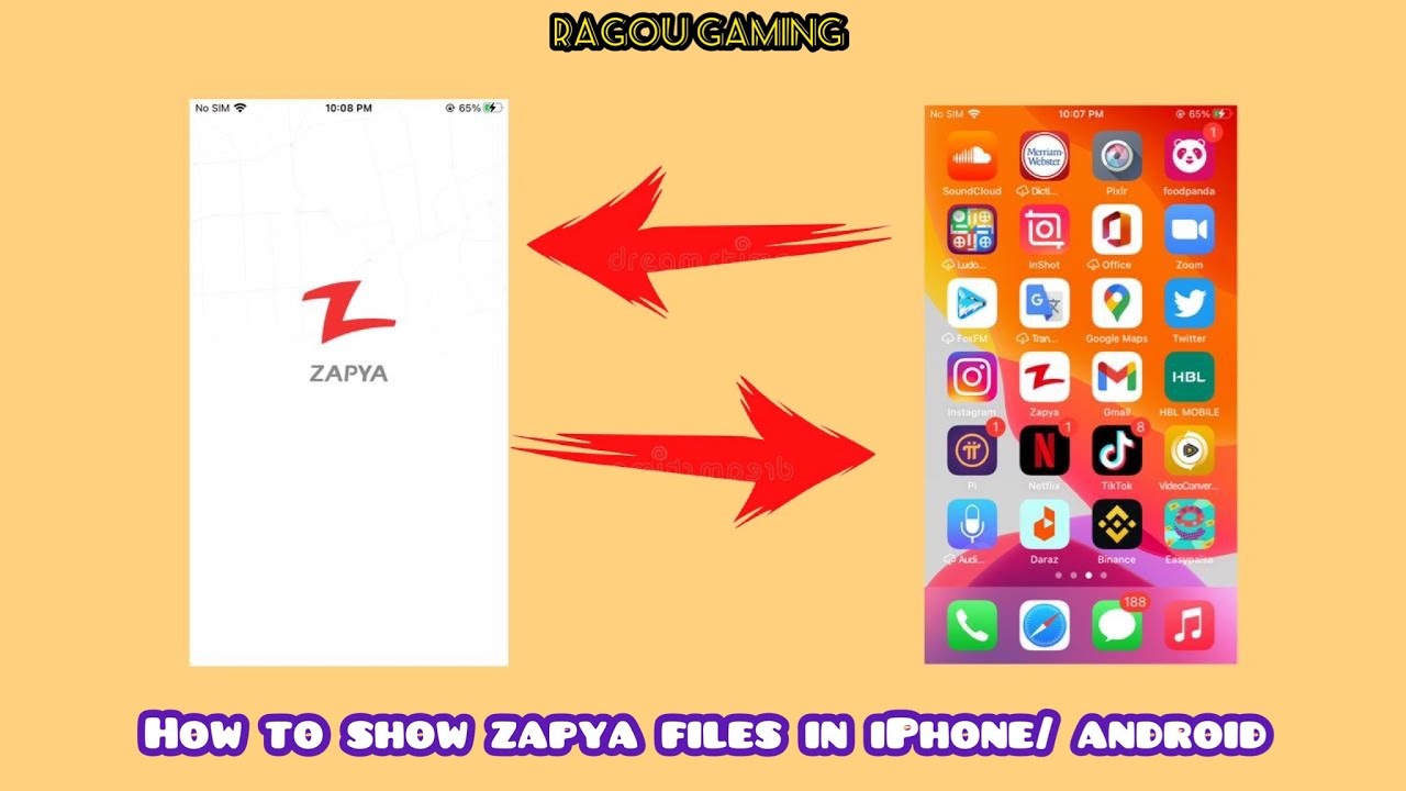 How to show Zapya files in IPhone / android - YouTube