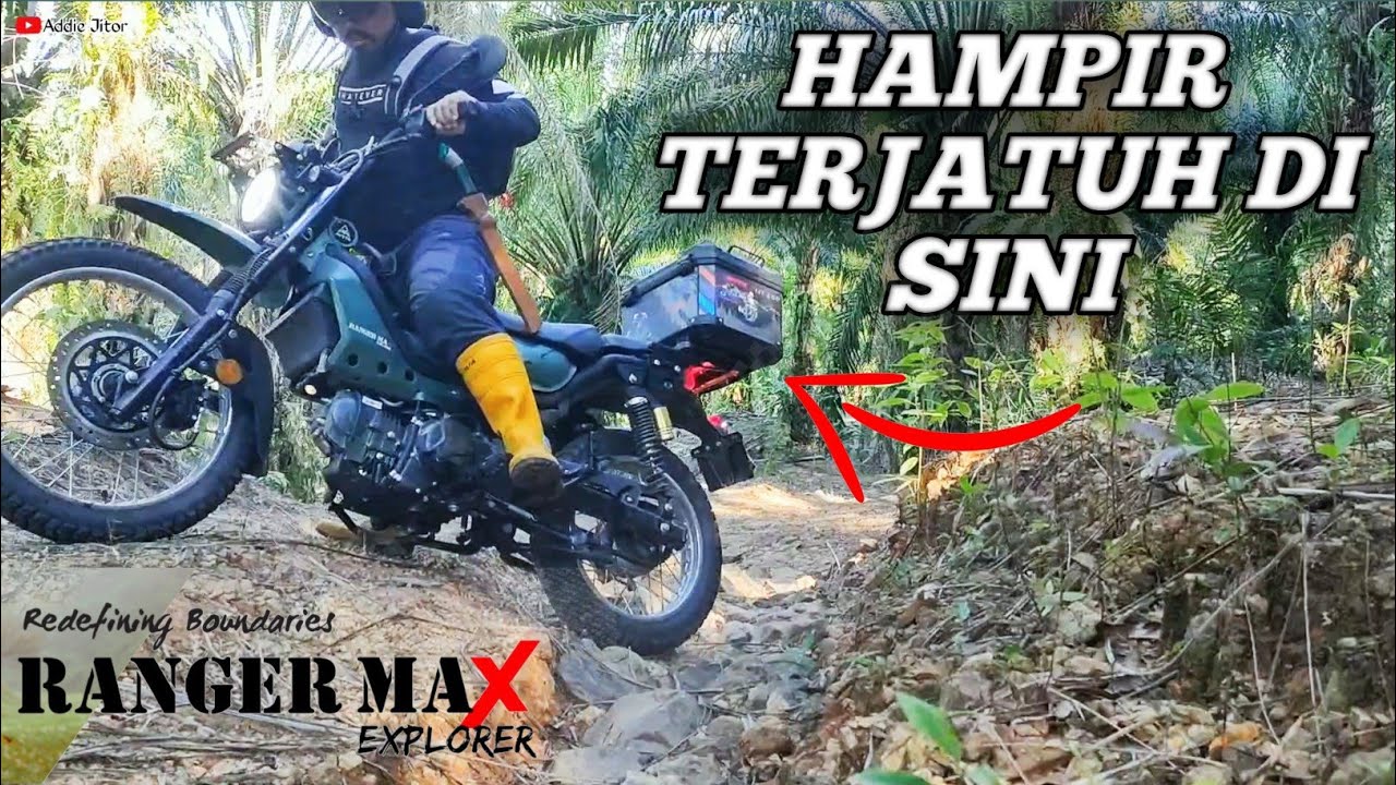 Test kekuatan top box aveta ranger di jalan yang tidak rata - YouTube