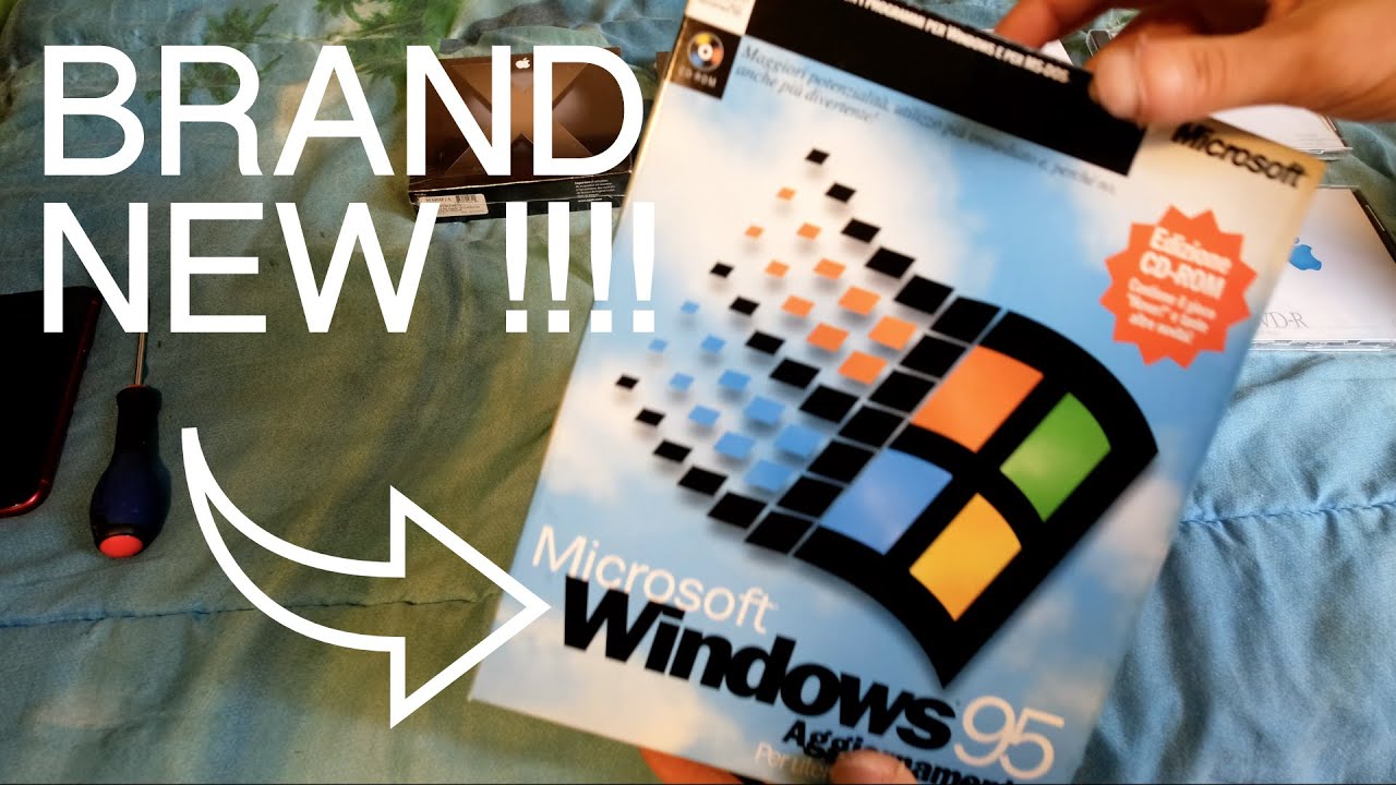 UNBOX A SEALED COPY OF WINDOWS 95 (28th Anniversary) - YouTube