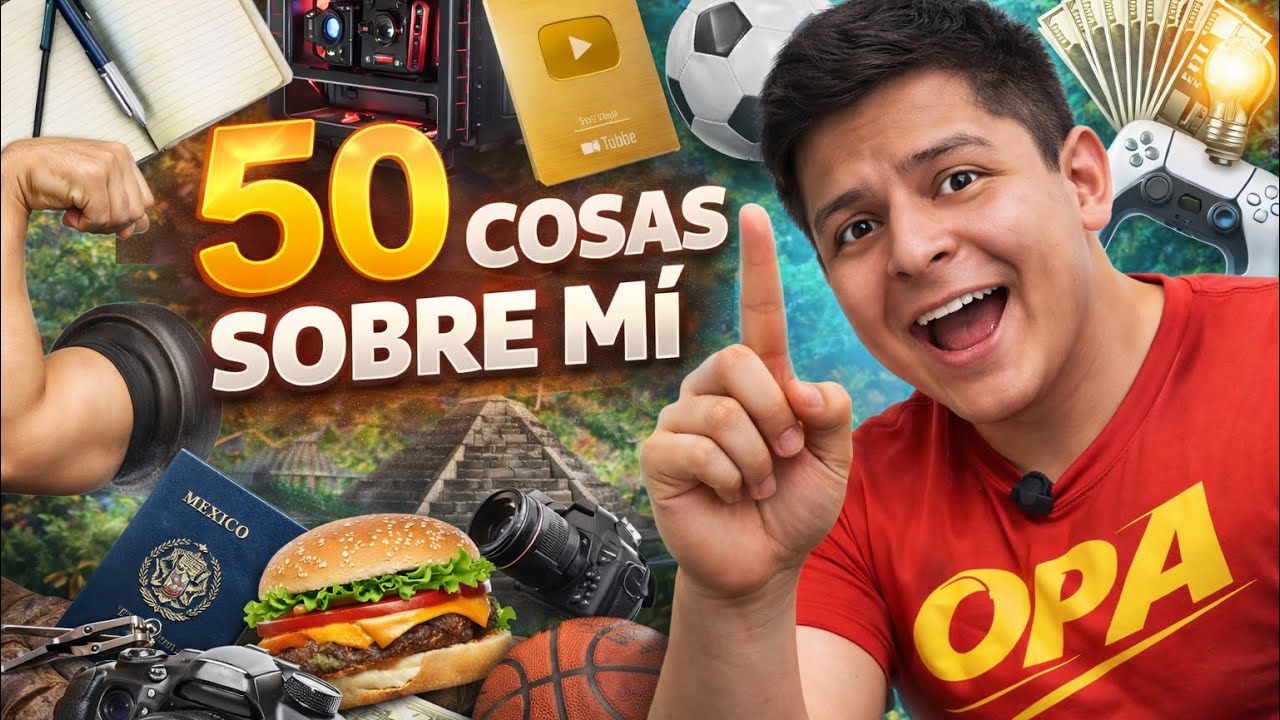 50 cosas sobre mi - YouTube