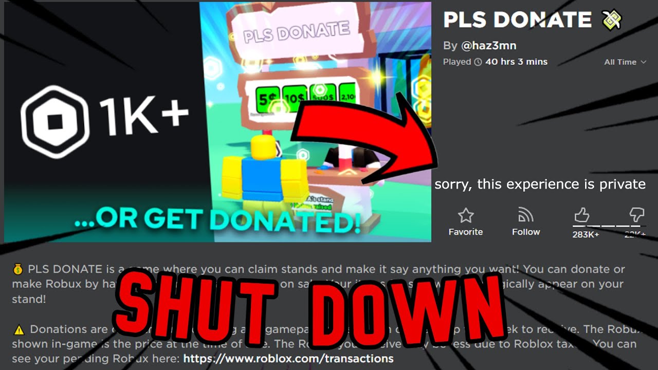 This Glitch Broke Pls Donate Servers In Past (1B ROBUX GLITCH) - YouTube