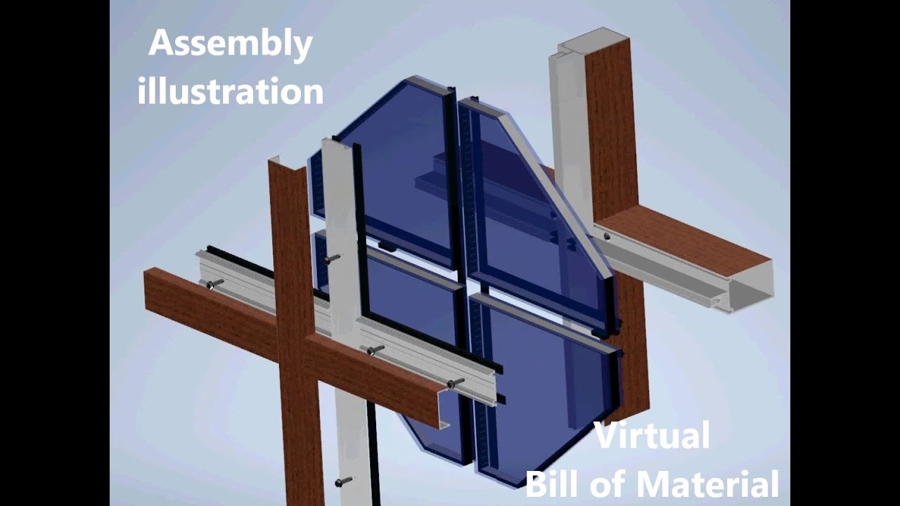 Mastering Curtain Wall Illustration with 3D Exploded View - YouTube