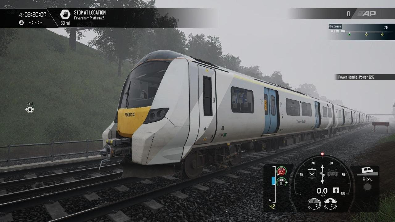 Class 700 pulling a Class 377 - YouTube