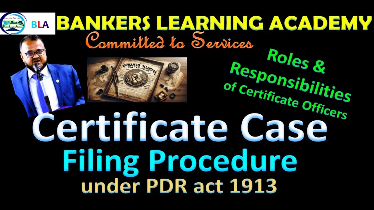Certificate suit filing process l PDR Act-1913 Iসরকারী দাবি আদায় আইন ...