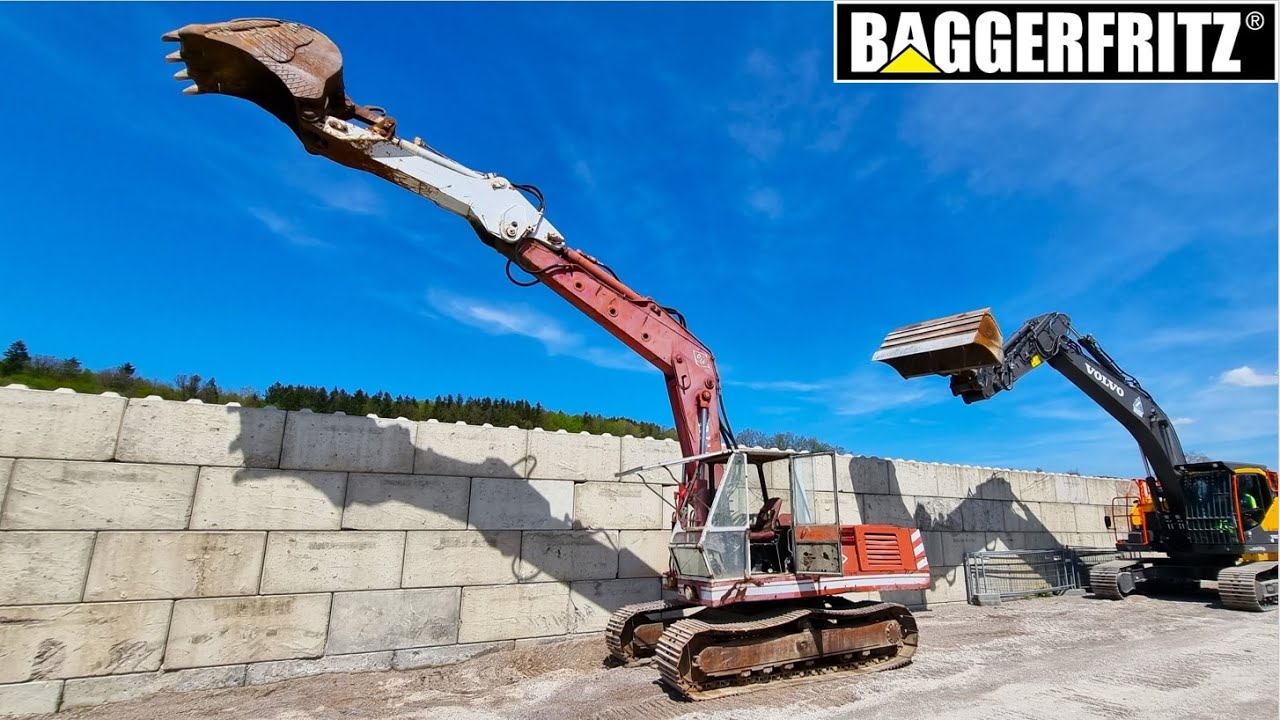 Test driving a 1977 Orenstein & Koppel O&K RH6 excavator - YouTube