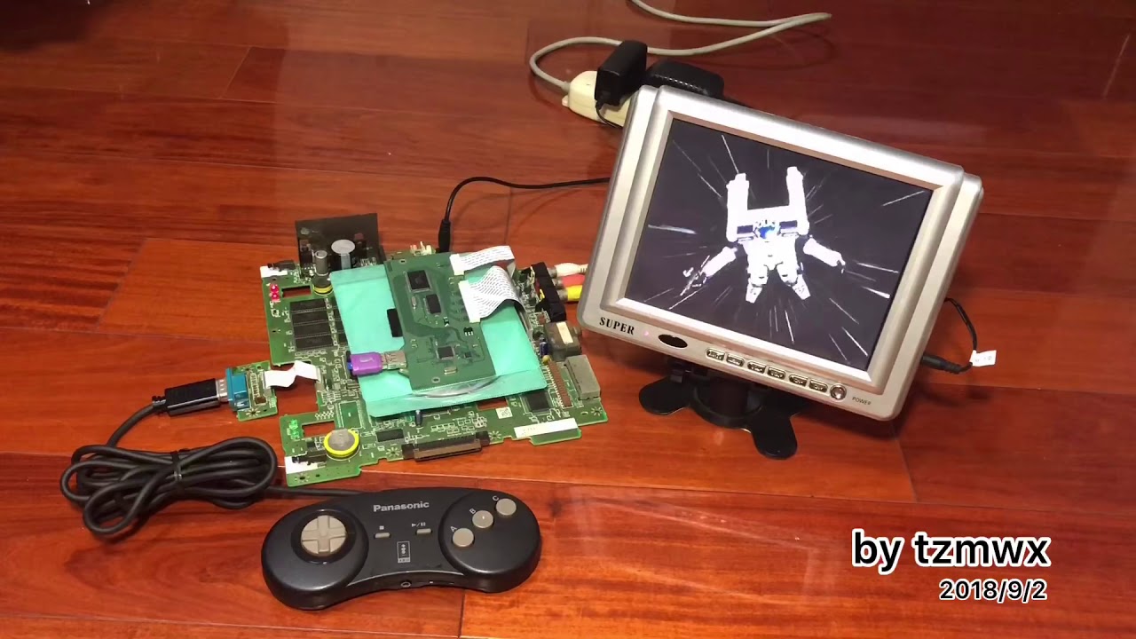 3DO USB HOST Installation & Demo！panasonic 3DO FZ-1 usb load - YouTube