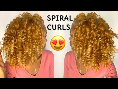 Spiral Curls Using Luster’s Pink Lotion - YouTube