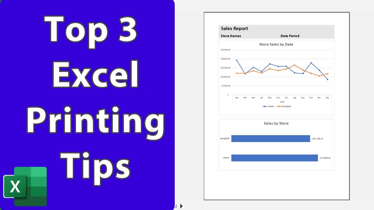 3 Quick Printing Tips For Excel Eq 100 Youtube