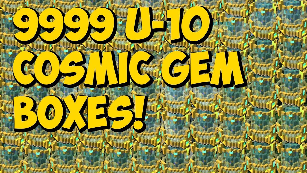 Unboxing 9999 U-10 Cosmic Gem Boxes in Trove - YouTube