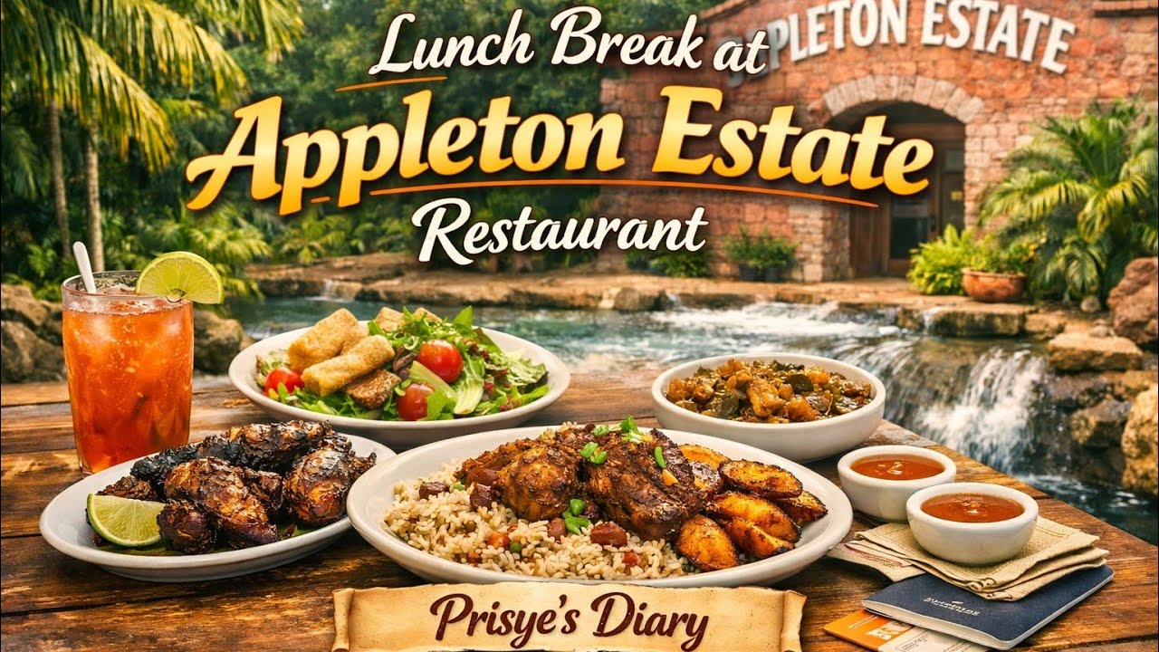 Lunch Break at Appleton Estate Rum Tour Restaurant - YouTube