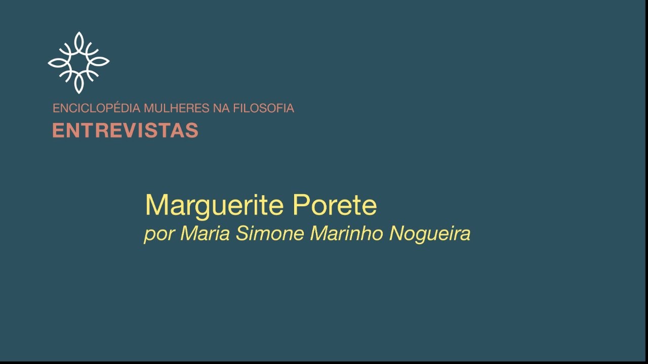 Entrevista: Maria Simone Nogueira sobre Marguerite Porete - YouTube