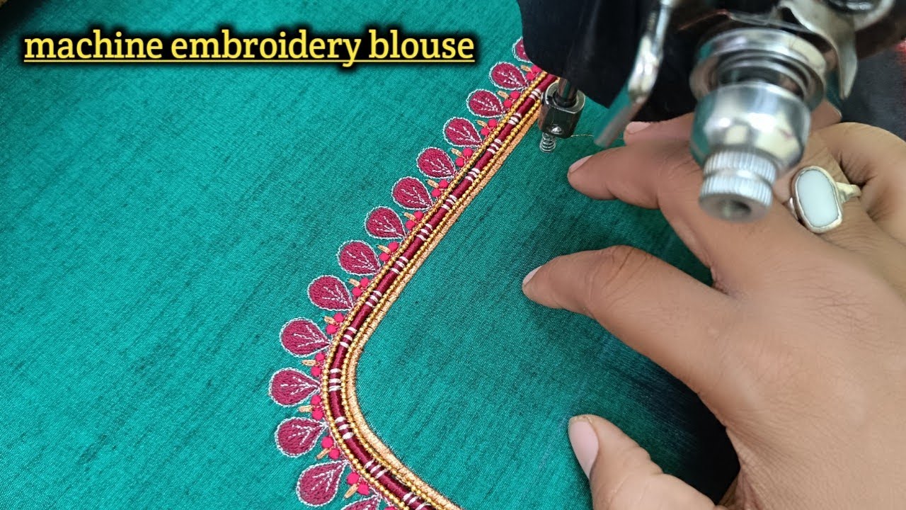 Embroidery machine working video ! how to embroider ! embroidery ...