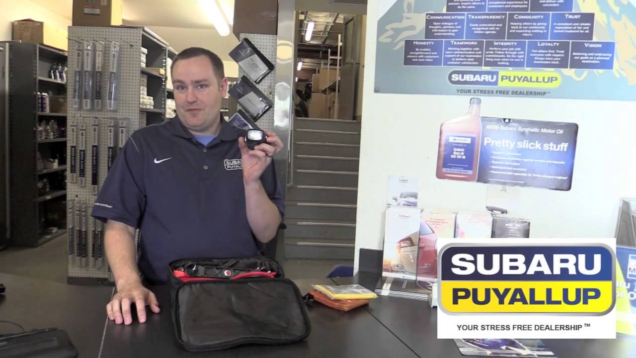 Emergency Roadside Kit for Sale at Subaru of Puyallup - YouTube