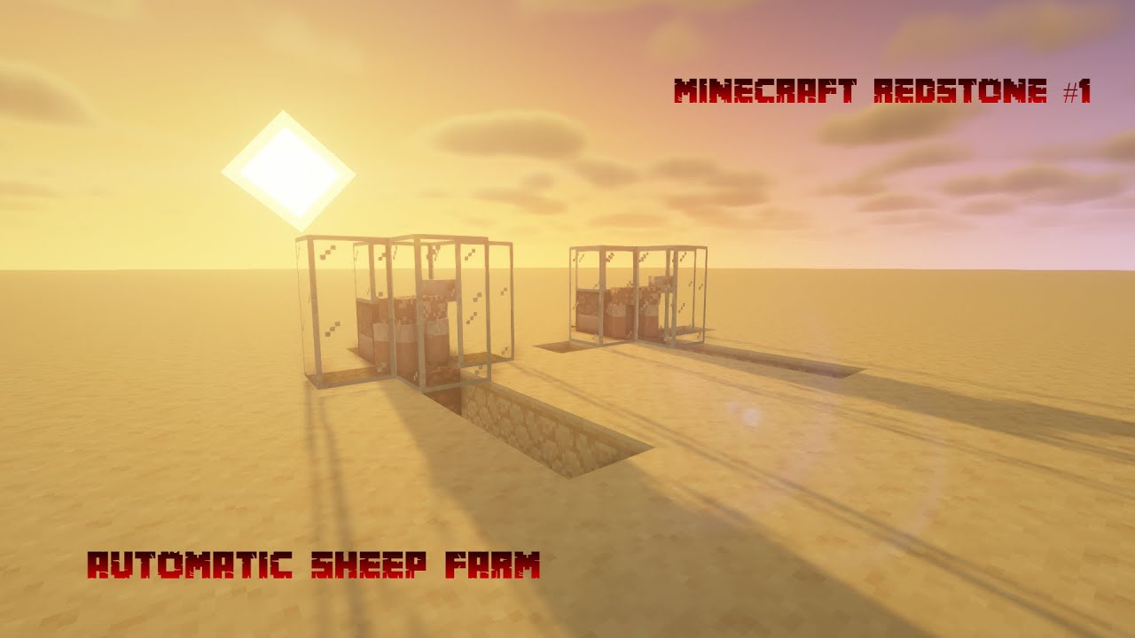 AUTOMATIC SHEEP FARM 1.16.5. / Minecraft Redstone #1 - YouTube