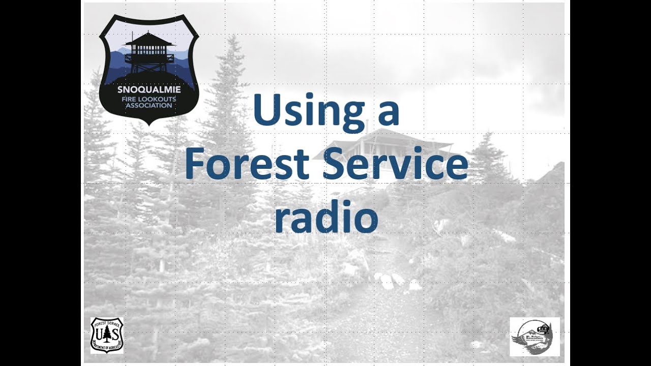 Using a Forest Service radio - YouTube
