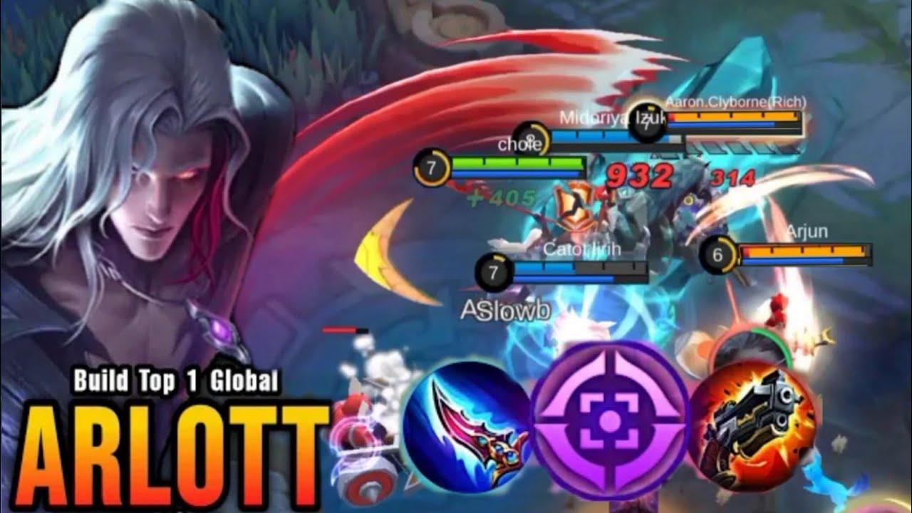 Arlott 1 Hit Build For One Shot Enemies?😱 | Arlott Top Global best ...