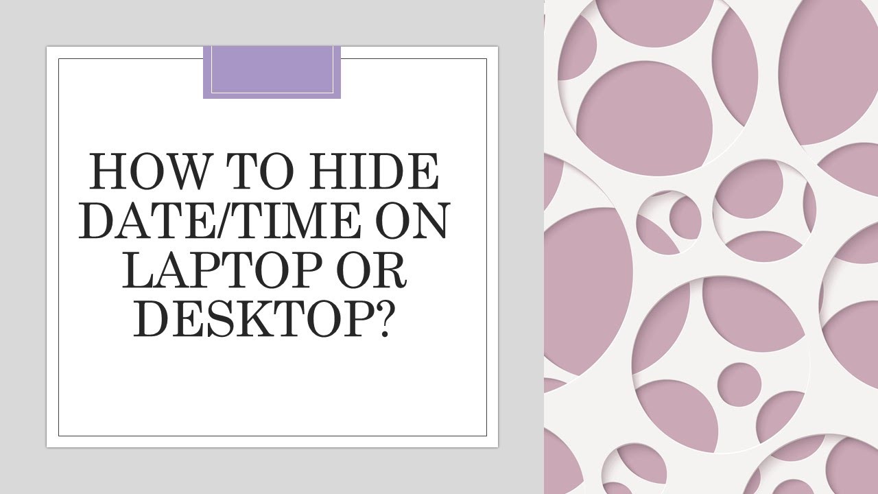 How To Hide Date And Time On Desktop YouTube how-to-hide-date-and-time-on-desktop-youtube