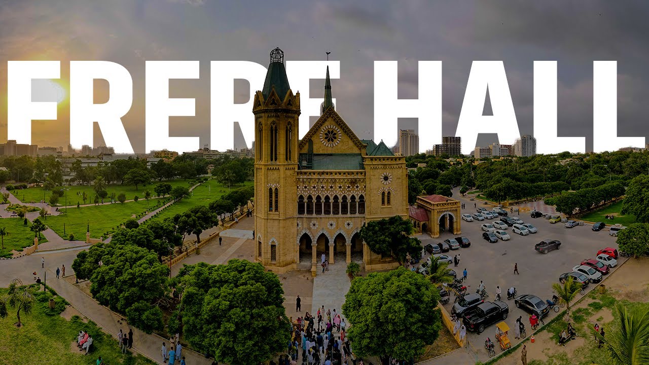 Frere Hall Karachi | Free Footage No Copyright | Drone View Frere hall ...