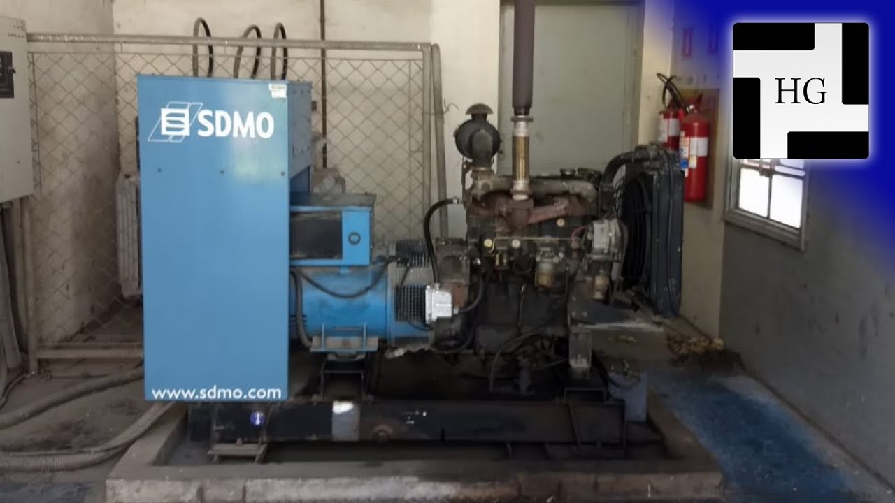Gerador de energia SDMO em funcionamento - Hercules Geradores - YouTube