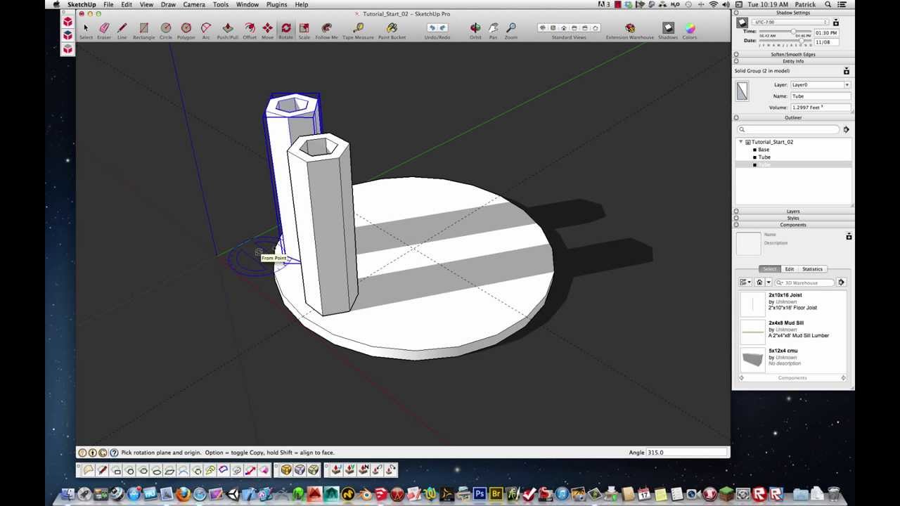 03 SketchUp Rotate Tool YouTube 03-sketchup-rotate-tool-youtube