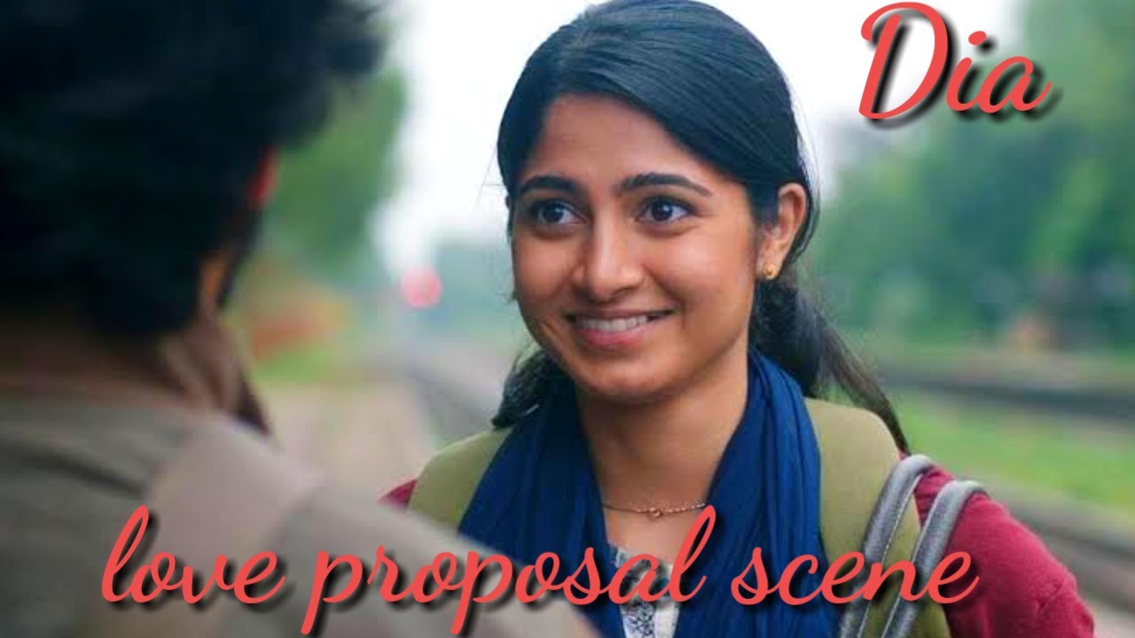 Dia Movie || HD love proposal scene ¦¦ Pruthvi Ambaar, Dheekshith and ...