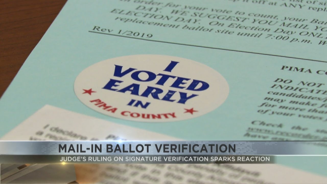 There is only one way to validate a signature on mail-in ballot ...