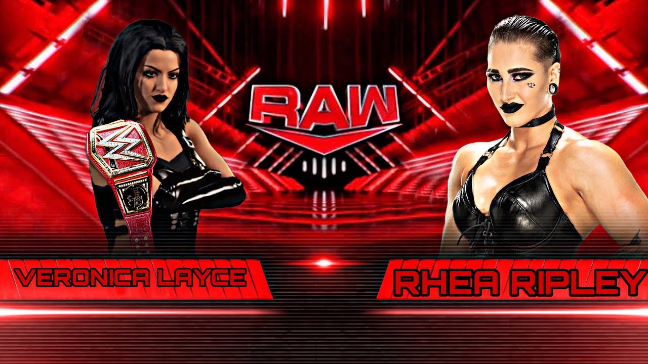 WWE 2K22 Raw Veronica Layce VS Rhea Ripley - YouTube