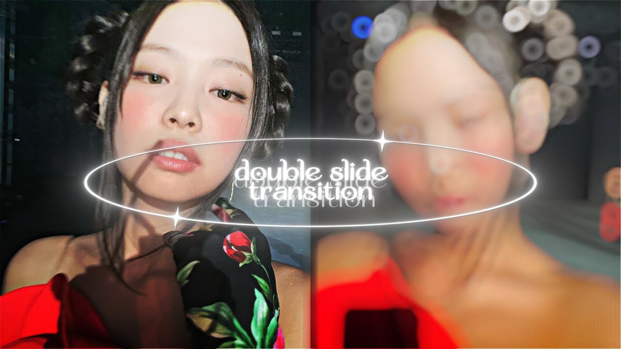 double slide transition | after effects - YouTube